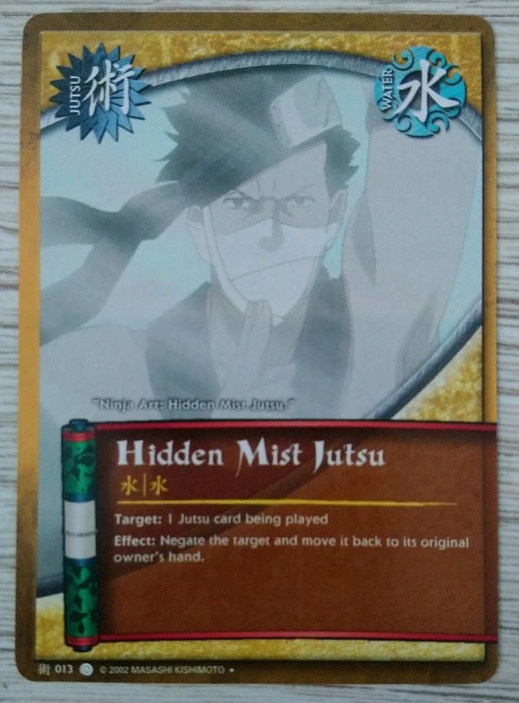 Karta Naruto CCG Jutsu Hidden Mist Jutsu - J-013 - 12812142918 ...
