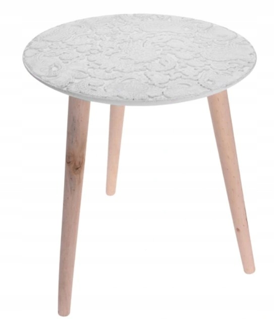 Stolik kawowy gipsowy rzeźbiony 40 x 43 cm AG111 - 13707680655 ...