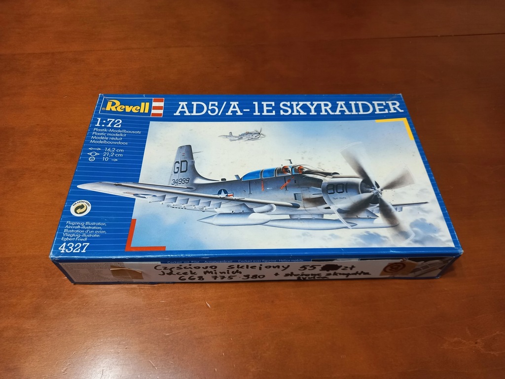 1/72 AD5/A-1E Skyraider Revell nr 4327 - 14061717917 - oficjalne ...