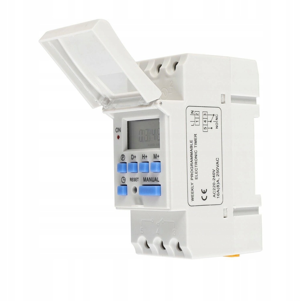 ELEKTRONICZNY PROGRAMATOR CZASOWY DO SZYNY DIN - 13142586087 ...