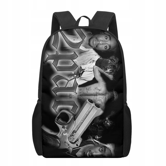 Backpack Raper 2pac singer Tupac wzór dzieci torby - 13937640342 ...