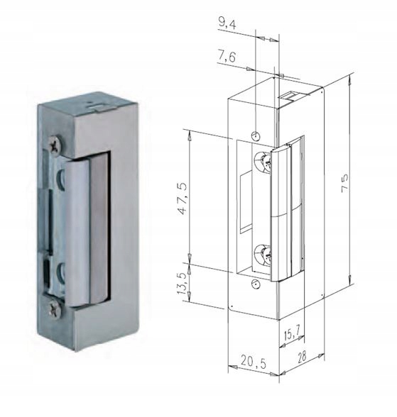 ELEKTROZACZEP EFFEFF ASSA ABLOY E7R/12V/DC/U - 8517447309 - oficjalne ...