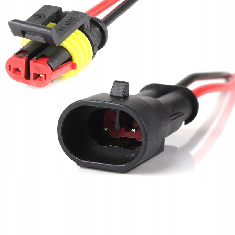 WTYCZKA KOSTKA WTYK ZŁĄCZE HERMETYCZNE 2 PIN 5 szt - 11730214863 - oficjalne archiwum Allegro