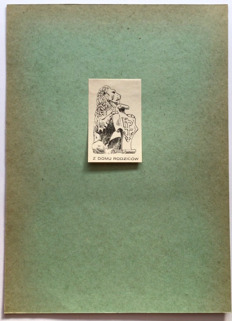 Ex-libris Z DOMU RODZICÓW / R Mękicki 1937 - 14826915681 - oficjalne archiwum Allegro