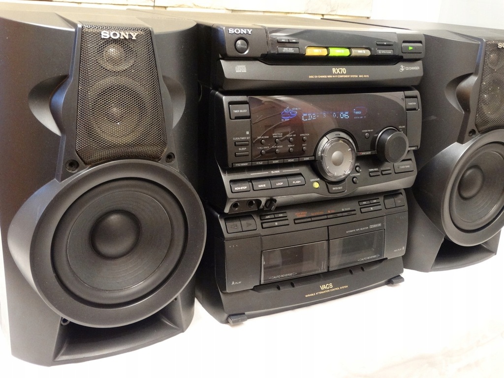 WIEŻA SONY RX-70+KOLUMNY SPRAWNA - 11252615944 - oficjalne archiwum Allegro