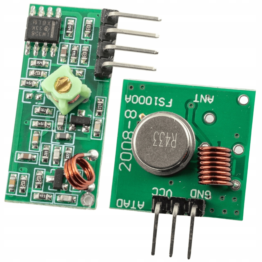 Moduł Nadajnik i odbiornik radiowy 433 MHz zestaw RF ARM AVR Arduino ...