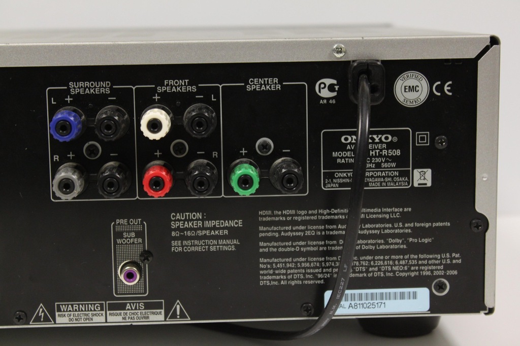 Amplituner 5.1 Onkyo HT-R508 PILOT Gwarancja - 7254651499 - oficjalne archiwum Allegro