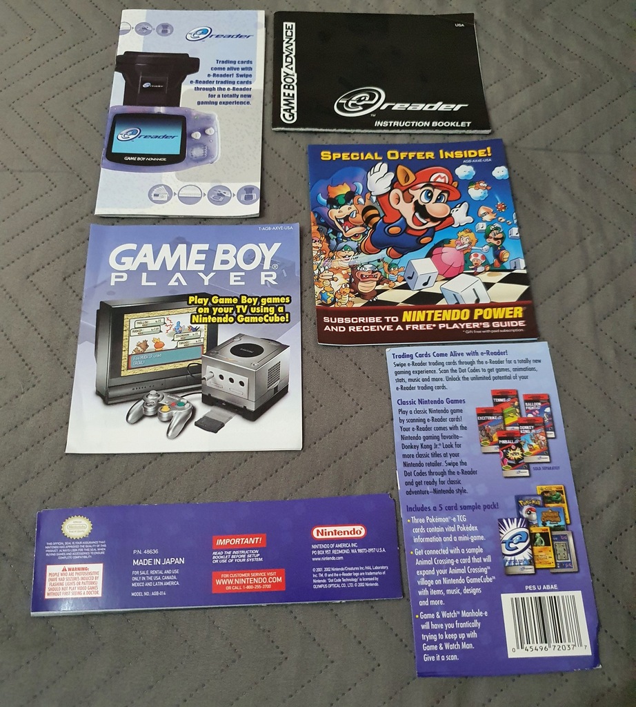 UNIKAT NINTENDO E-READER + KARTY MARIO POKEMON DK - 12340534516 ...