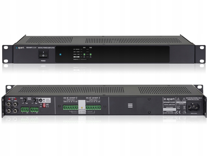 WZMACNIACZ CYFROWY 2-KAN KLASY D APART REVAMP2120T - 11139767814 ...
