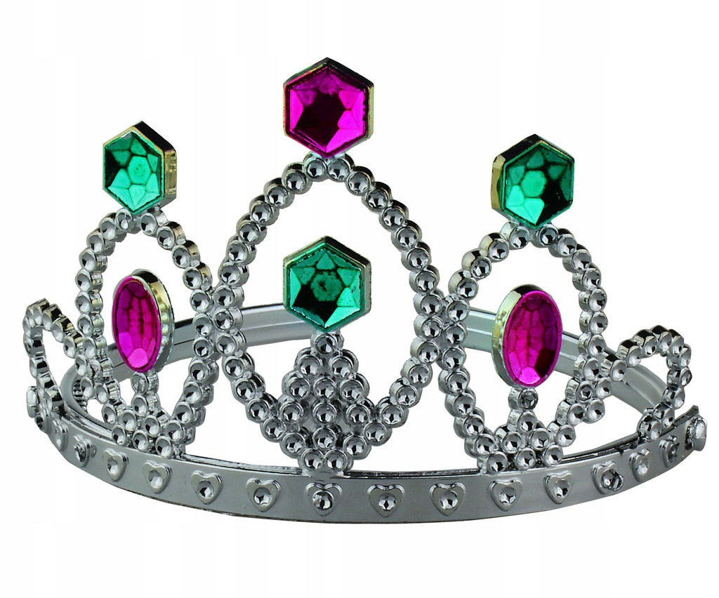KORONA DIADEM Tiara KRÓLOWEJ Opaska Przebranie - 12797964164 ...