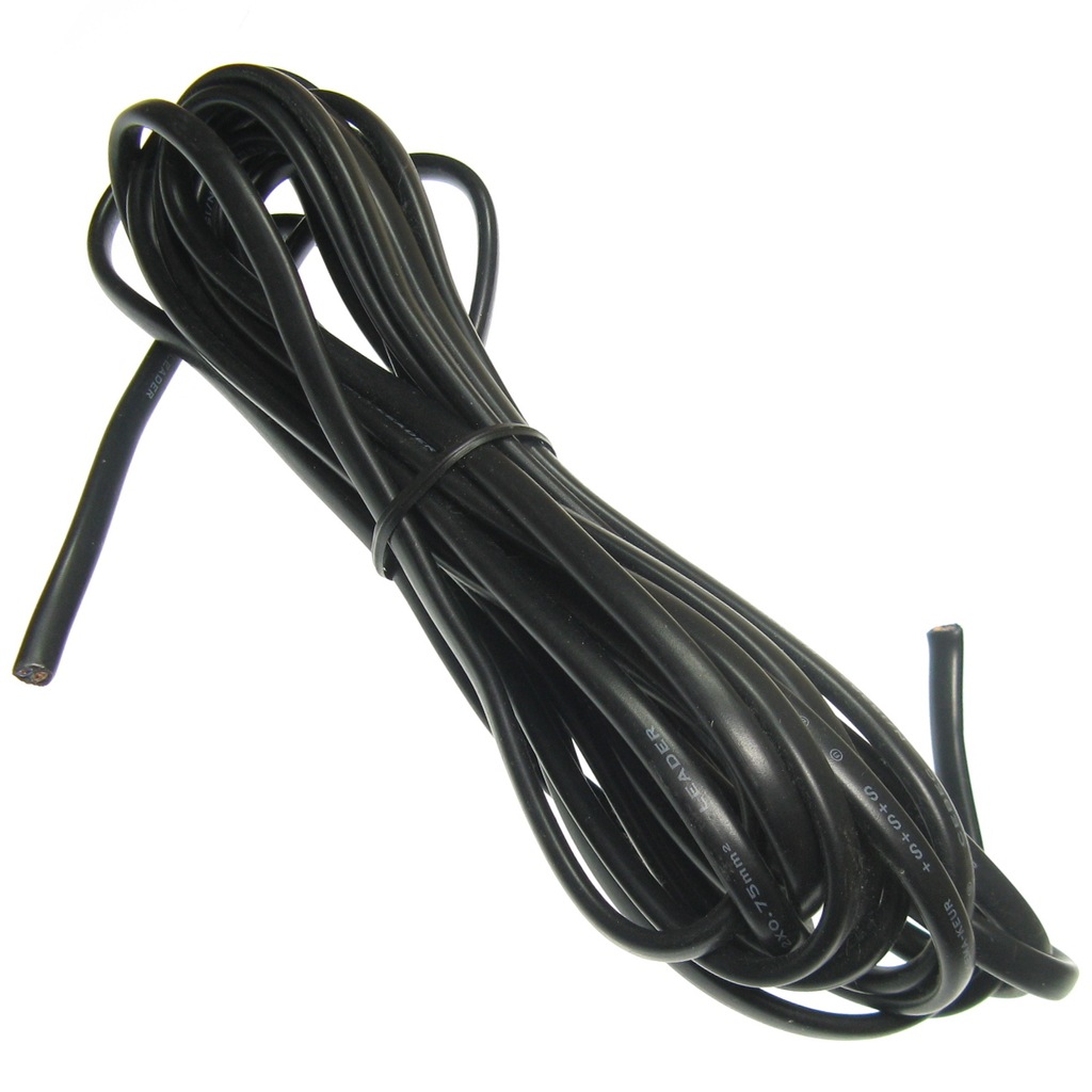 4m Kabel przewód elektryczny OMYP 2x0,75 czarny - 7225904817 ... 4m Kabel przewód elektryczny OMYP 2x0,75 czarny - 7225904817 ...