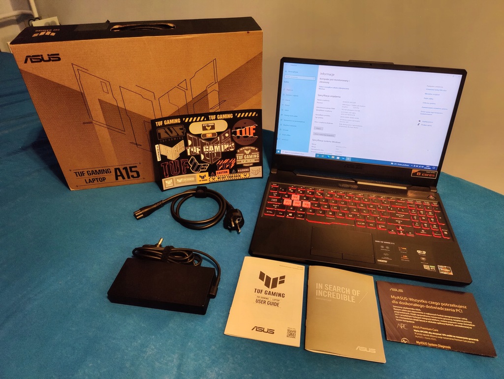 Laptop Asus TUF Gaming FA506QR RTX 3070 9M GW BCM! - 12081144840 - oficjalne archiwum Allegro
