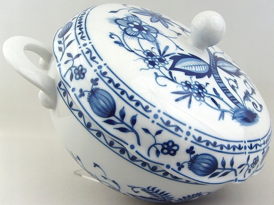 # TERRYNA / WAZA - wzór CEBULOWY, KAHLA 1957 - 14073342320 - oficjalne archiwum Allegro