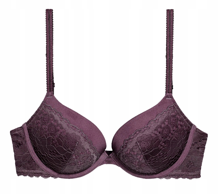 ŚLIWKA STANIK BIUSTONOSZ SUPER PUSH-UP H&M 80B - 7629620941 - oficjalne archiwum Allegro