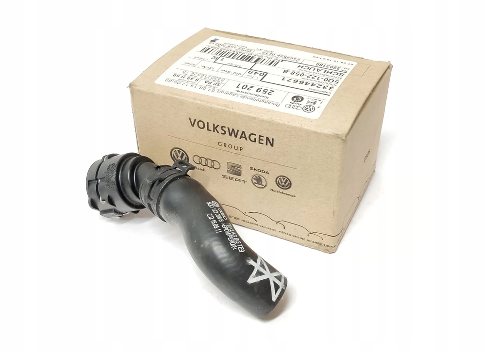 Wąż przewód cieczy termostat 5Q0122058B ORYGINAŁ - 12878412128 ...