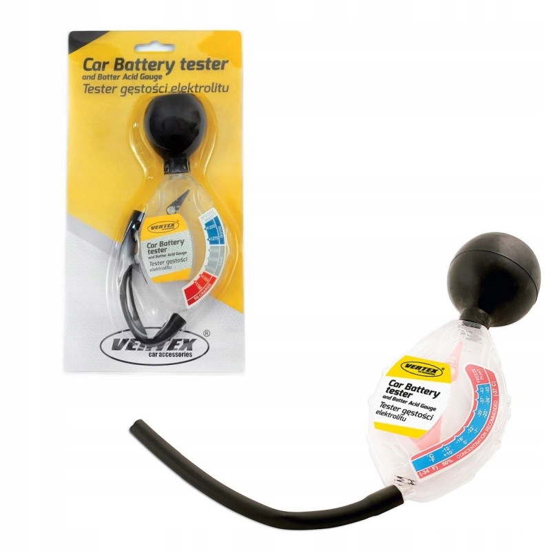 TESTER ELEKTROLITU AREOMETR MIERNIK AKUMULATORA - 9425607022 ...