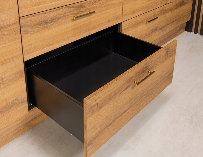 ZESTAW SZUFLADA WYSOKA HAFELE MATRIX S SLIM CICHY DOMYK H199 L350 mm ...