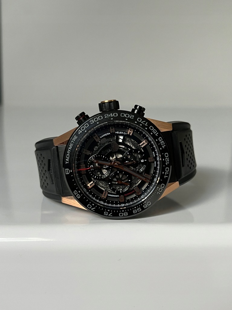 TAG HEUER CARRERA 01 SKELETON ZŁOTO 18K - 13029007134 - oficjalne ...