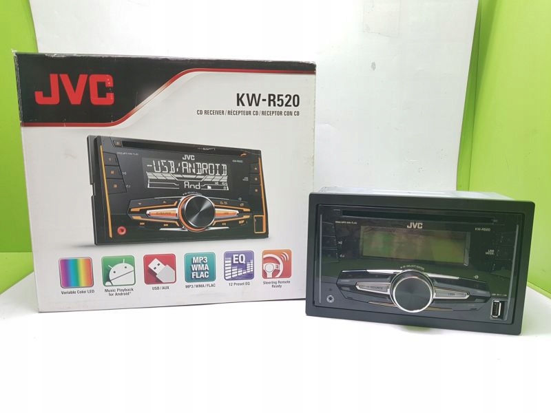 RADIO SAMOCHODOWE JVC KW-R520 PUDEŁKO - 8080418923 - oficjalne archiwum Allegro