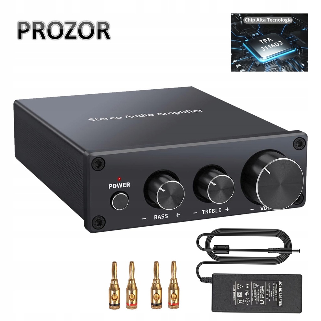 Wzmacniacz Stereofoniczny PROZOR GV-016 Bluetooth MINIWZMACNIACZ HIFI 50W - 14893966118 ...