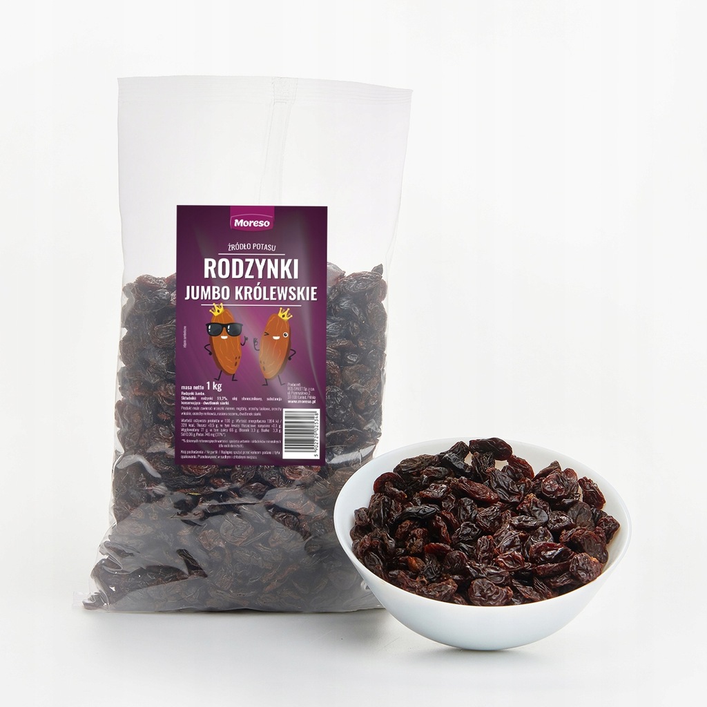 RODZYNKI JUMBO 1 kg RODZYNKA DUŻA - 10720864485 - oficjalne archiwum Allegro