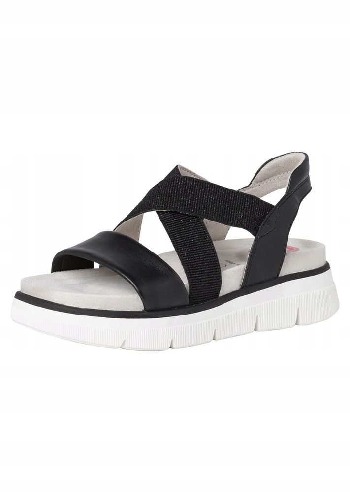 JANA DAMSKIE SANDAŁY CZARNE SKÓRZANE 39 1KCH - 13327281266 - oficjalne ...