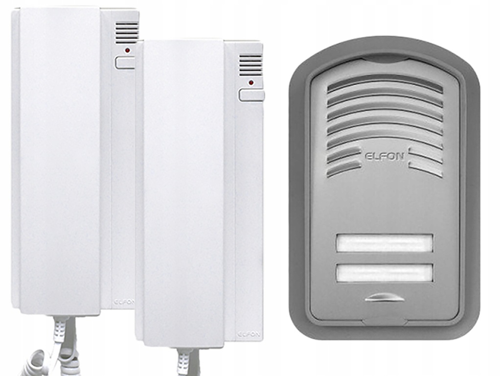 DOMOFON ELFON ZESTAW 2-rodzinny Z2 AU1 EWD-10 - 10898711211 - oficjalne archiwum Allegro