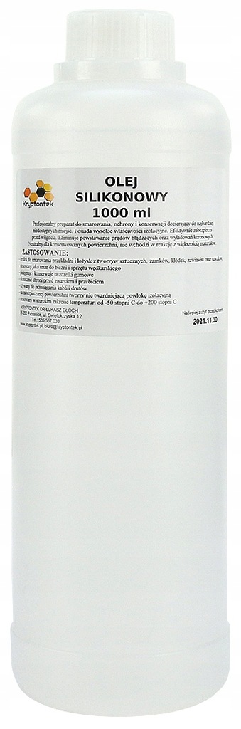 OLEJ SILIKONOWY 1L SMAR DO USZCZELEK BIEŻNI GUM - 10970773962 ...
