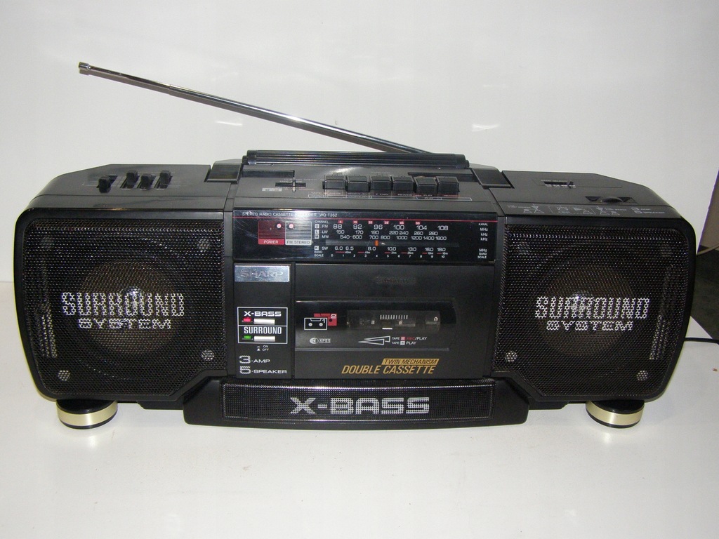 SHARP WQ-T352 boombox ghetoblaster radiomagnetofon - 12952984859 ...