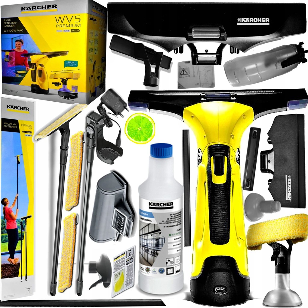 MYJKA DO OKIEN KARCHER WV5 PREMIUM + WYSOKIE OKNA - 7647304574 ...