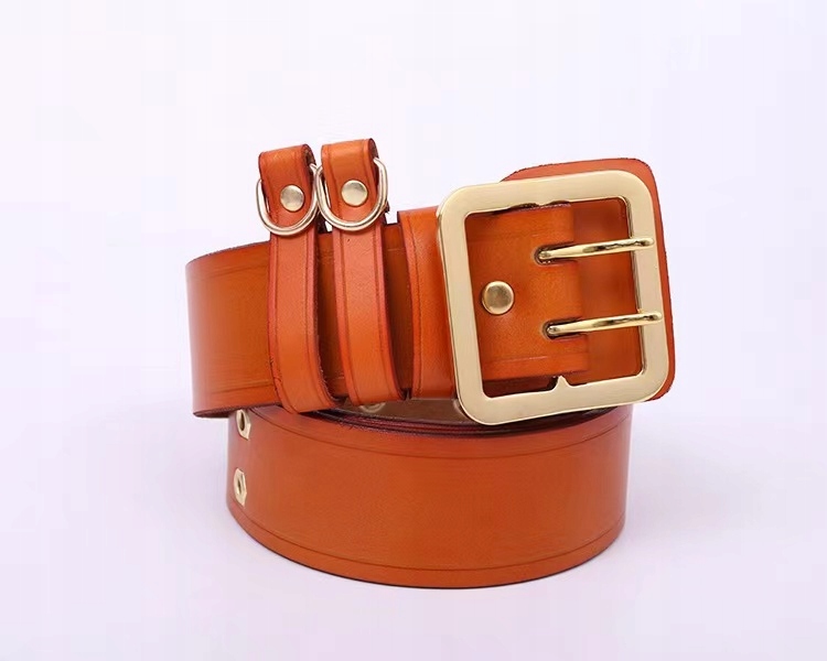 Pas Wojskowy Oficerski Pasek Skórzany POLSKI 1 - 14381219747 ...