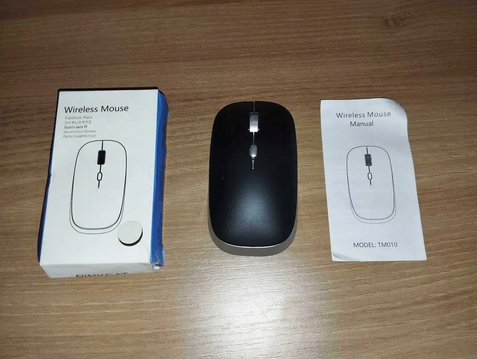 MYSZKA BEZPRZEWODOWA PINKCAT TM010 CZARNO-SZARA - 14231464826 ...