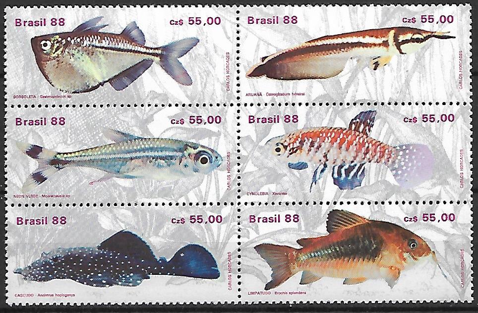 BRAZYLIA ryby Mi 2276-81** - 15316400552 - oficjalne archiwum Allegro