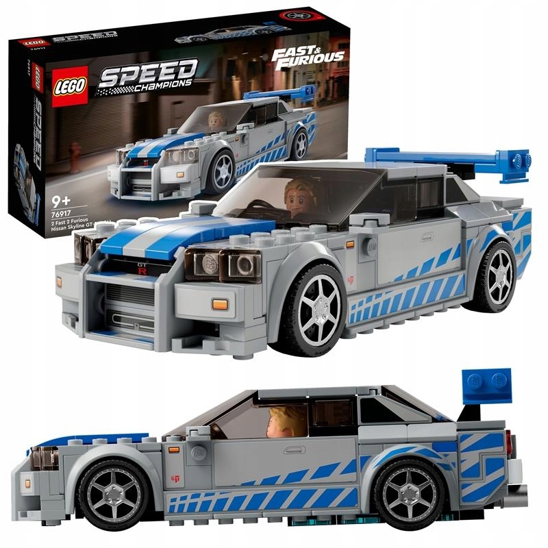 LEGO SPEED CHAMPIONS Nissan Skyline GT-R (R34) ZA SZYBCY ZA WŚCIEKLI ...