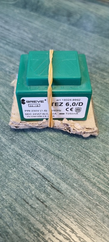 Transformator Breve TEZ 6,0/D 230/24V - 12466088872 - oficjalne archiwum Allegro