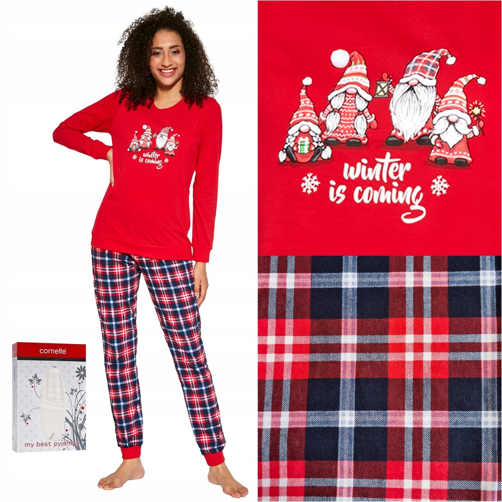 Piżama damska świąteczna dla rodziny CORNETTE M - 12801316733 ...