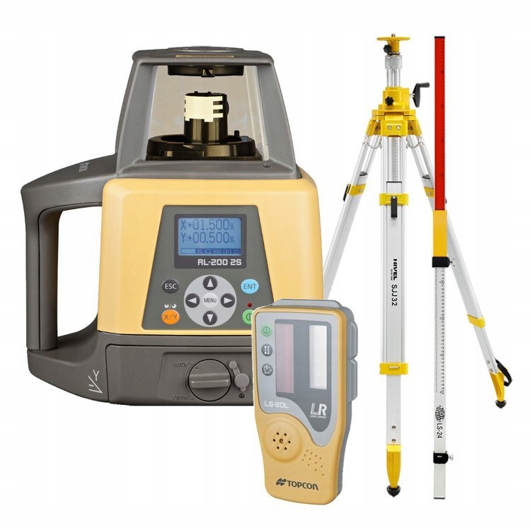 Topcon RL-200 2S Niwelator laserowy łata + statyw - 11712804913 ...