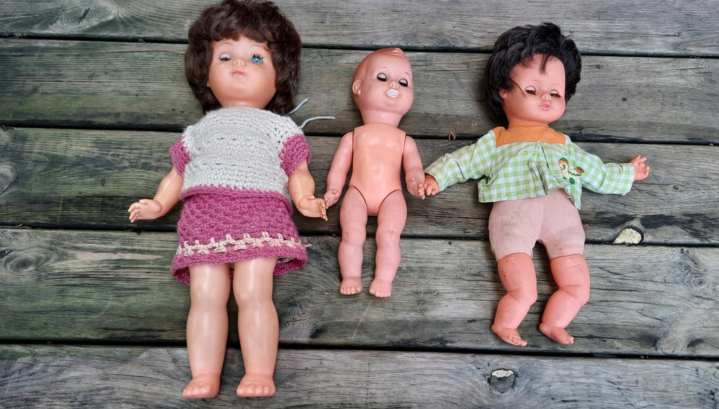 STARE LALKI 3 SZT FIRMOWE - 13565104572 - oficjalne archiwum Allegro