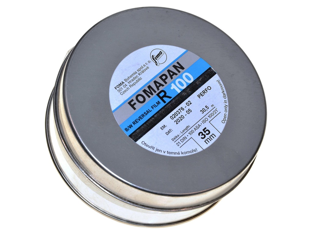 Foma Fomapan R 100 35mm film ze szpuli puszki 30,5 - 7332923916 ...