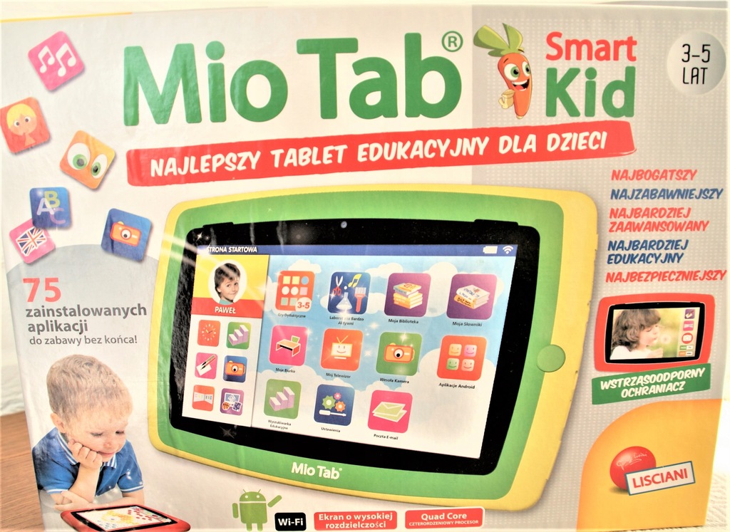Mio Tab Lisciani Smart Kid Tablet Edukacyjny 3-5 l - 12484095924 ...