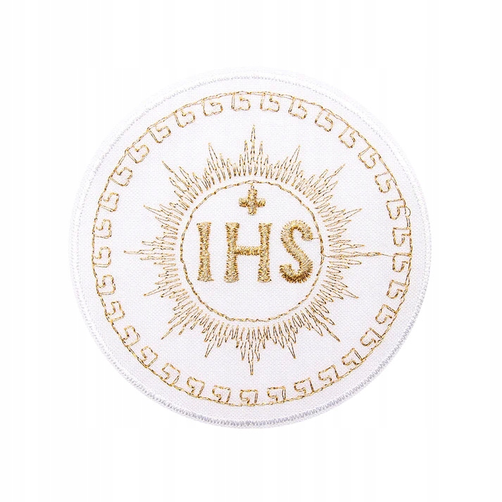 Aplikacja naszywka HOSTIA IHS na albę komunia 002 - 13378428541 ...