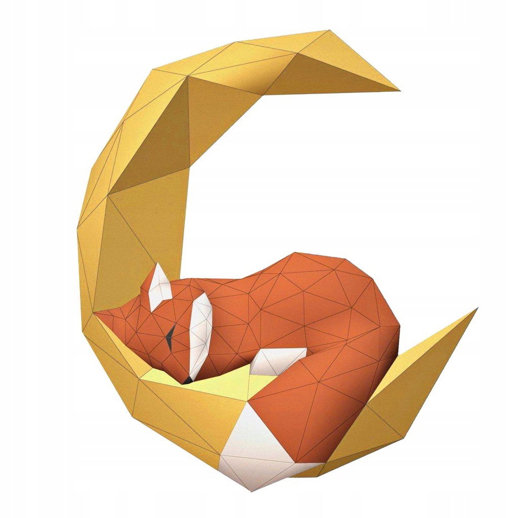 papieru 3D Fox 3D Papercraft rzeźba DIY - 12545850552 - oficjalne ...