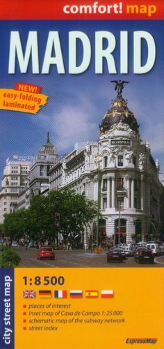 plan miasta Madryt mapa laminowana 1:8 500 Express - 11114282866 ...