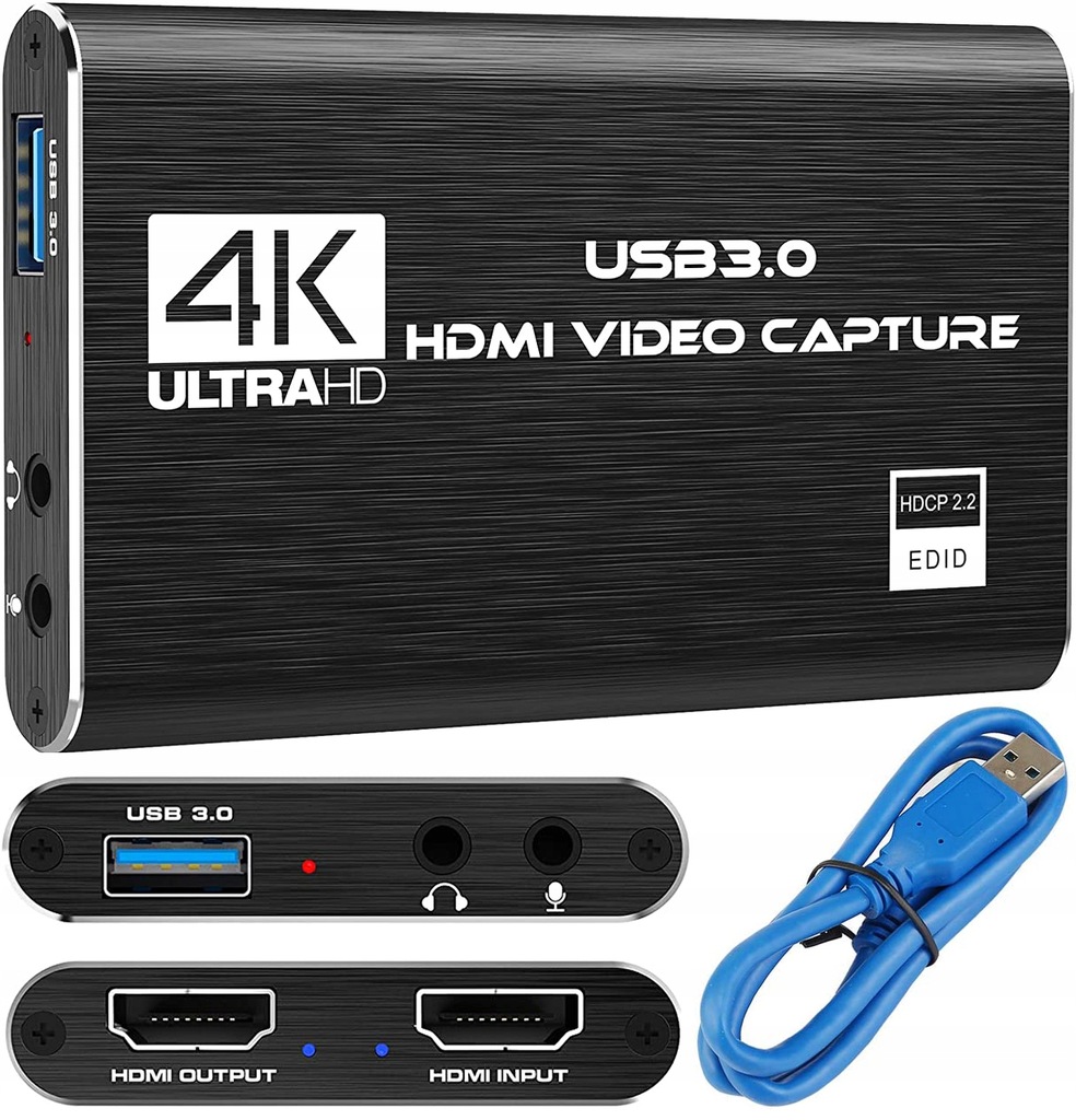 Nagrywarka HDMI USB 3.0 4K nagrywarka obrazu V316 - 12993153070 - oficjalne archiwum Allegro
