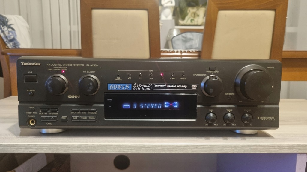 Amplituner - Technics SA-AX530 - PILOT - 12804214634 - oficjalne archiwum Allegro