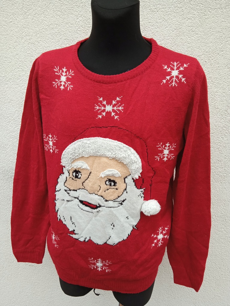 L MĘSKI SWETER ŚWIĄTECZNYZ MIKOŁAJEM SANTA NA ŚWIĘTA - 14555141096 ...