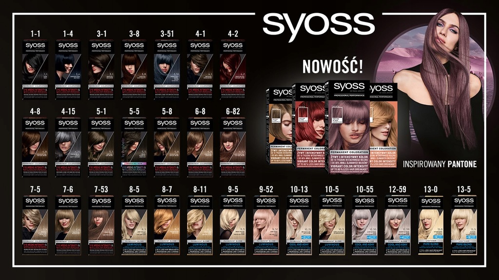 Syoss Permanent Coloration Farba do włosów 12-53 platynowa perła - 17273261383 - oficjalne ...