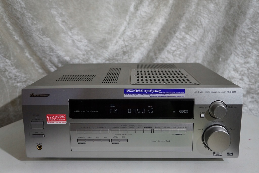Amplituner Pioneer VSX-D511 5.1 srebrny - 14022298017 - oficjalne ...