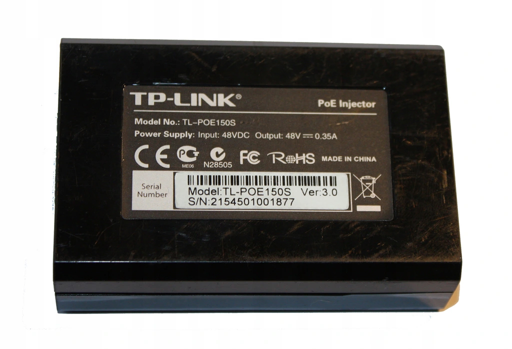 TP-Link TL-PoE150S Injector PoE Gigabit 48V 0.35A - 14098030920 ...