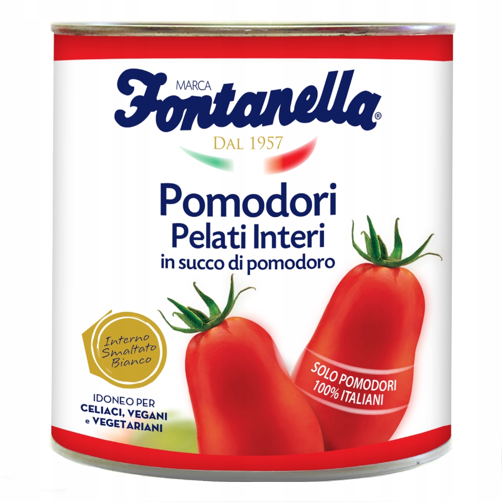 Pomidory całe pelati FONTANELLA 2,5kg - 14773306993 - oficjalne ...